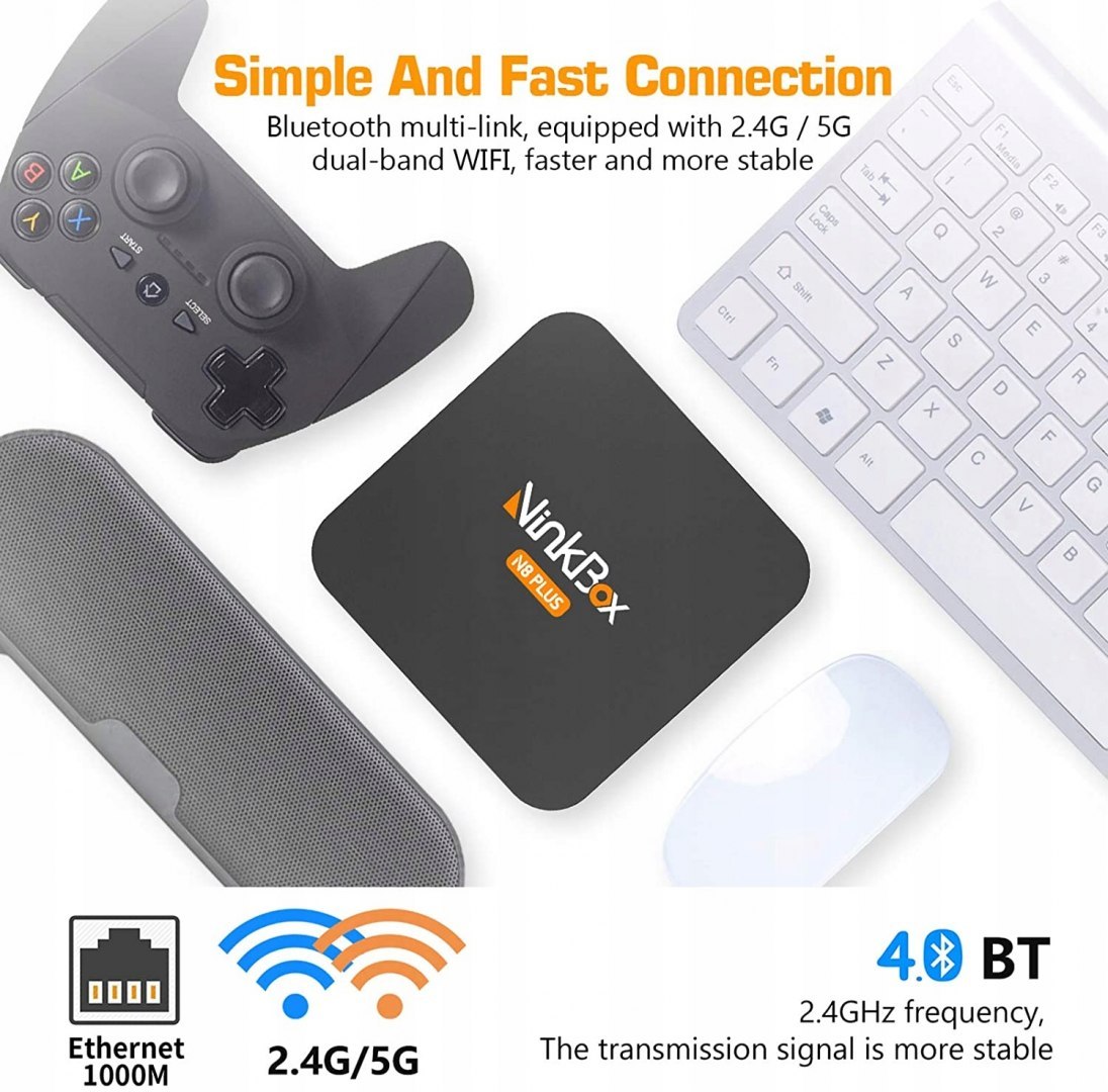 Android TV Box NinkBox 4G+64G 8k ANDROID 9.0
